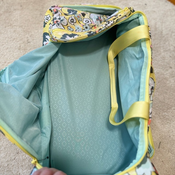 Vera Bradley | Bags | Adair Rolling Duffel Bag Sunny Garden Yellow ...